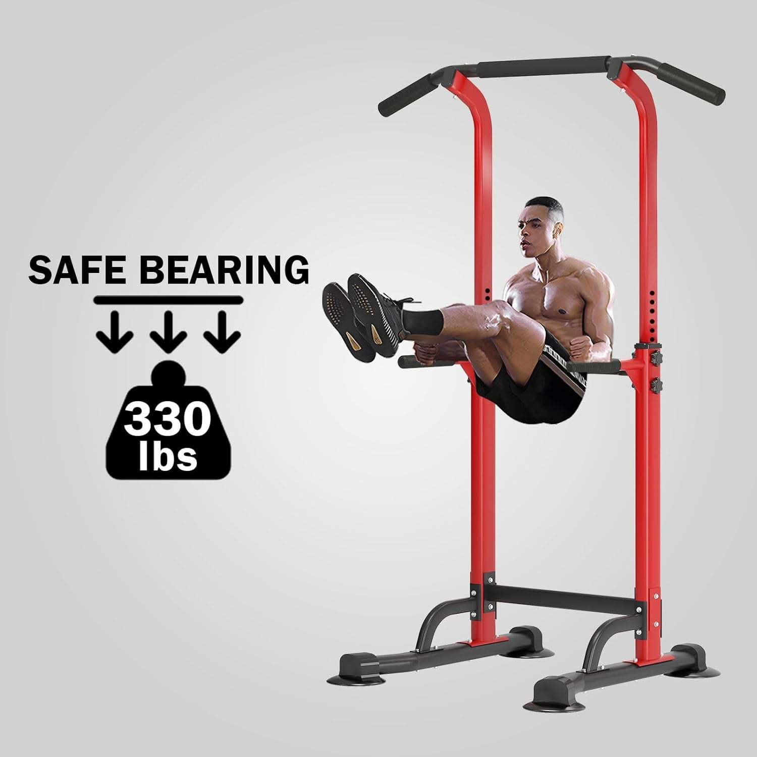 Push Up Station Power Tower Dip Station - Pull Up Bar For Home Gym ...