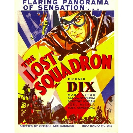 The Lost Squadron Top: Richard Dix On Window Card 1932. Movie Poster ...