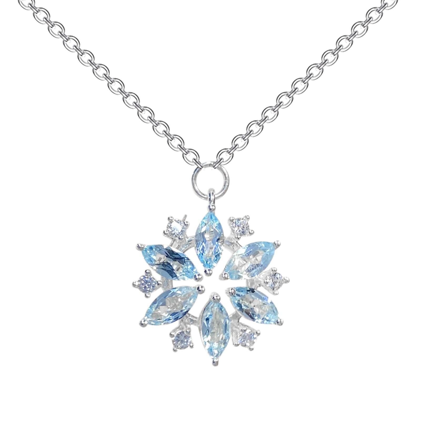 Click here for Yangzheee Snowflake Necklace Female Small Group De... prices
