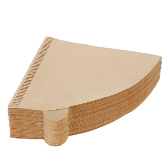 100Pcs Coffee Filters Disposable Cone Paper Filter Natural Unbleached 4 ...