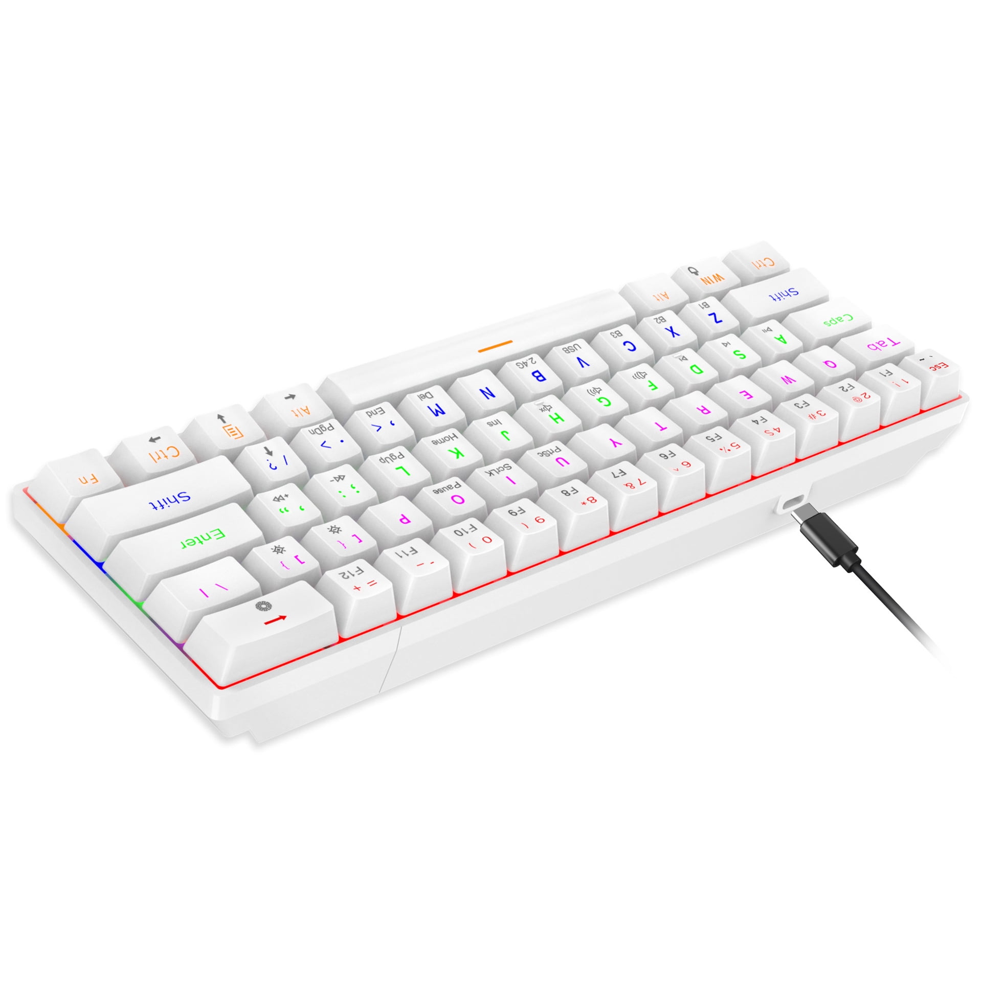 L800 61 Key Three-mode RGB Wired Wireless Bluetooth Mechanical Keyboard ...