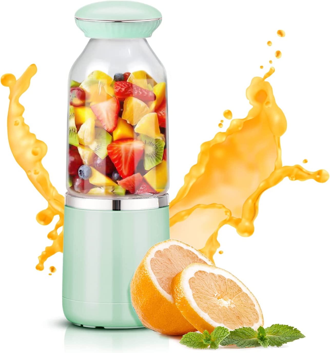 Portable Fruit Blender, Mini USB Blender for Smoothie, Milkshake, Fruit ...