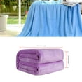 Dido Solid Color Flannel Blanket Bed Car Office Sofa Autumn Winter Warm ...