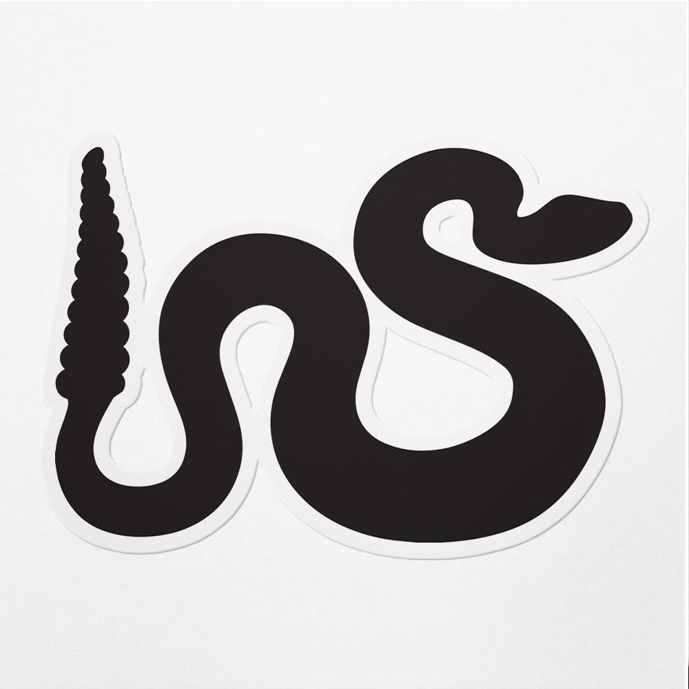 Vinyl Stickers Decals Of Rattlesnake Silhouette - Waterproof - Apply On ...