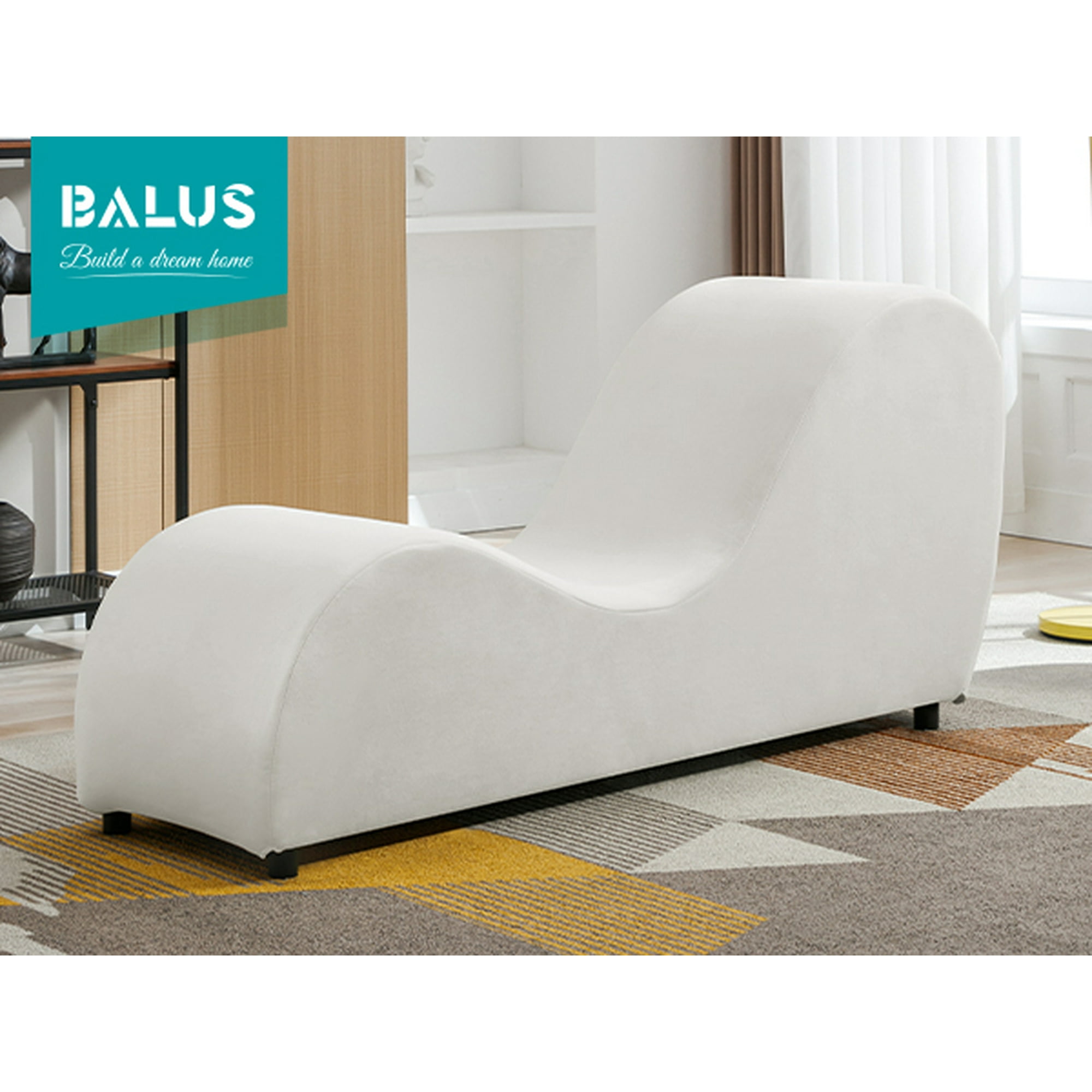 Click here for Balus Yoga Chaise Lounge Chair  Velvet Fabric Yoga... prices