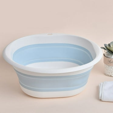 YBM Home Round Dish Wash Basin Dishpan for Washing Dishes, Plastic ...