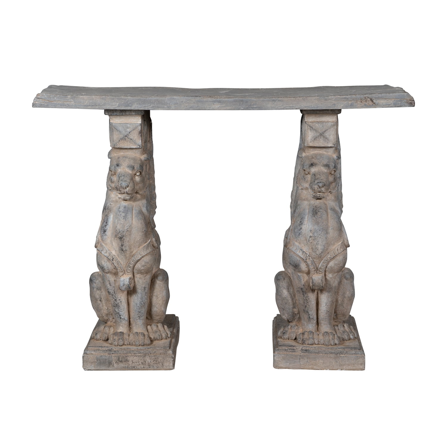 Sitting Lions Console Table - Gray Finish - Walmart.com