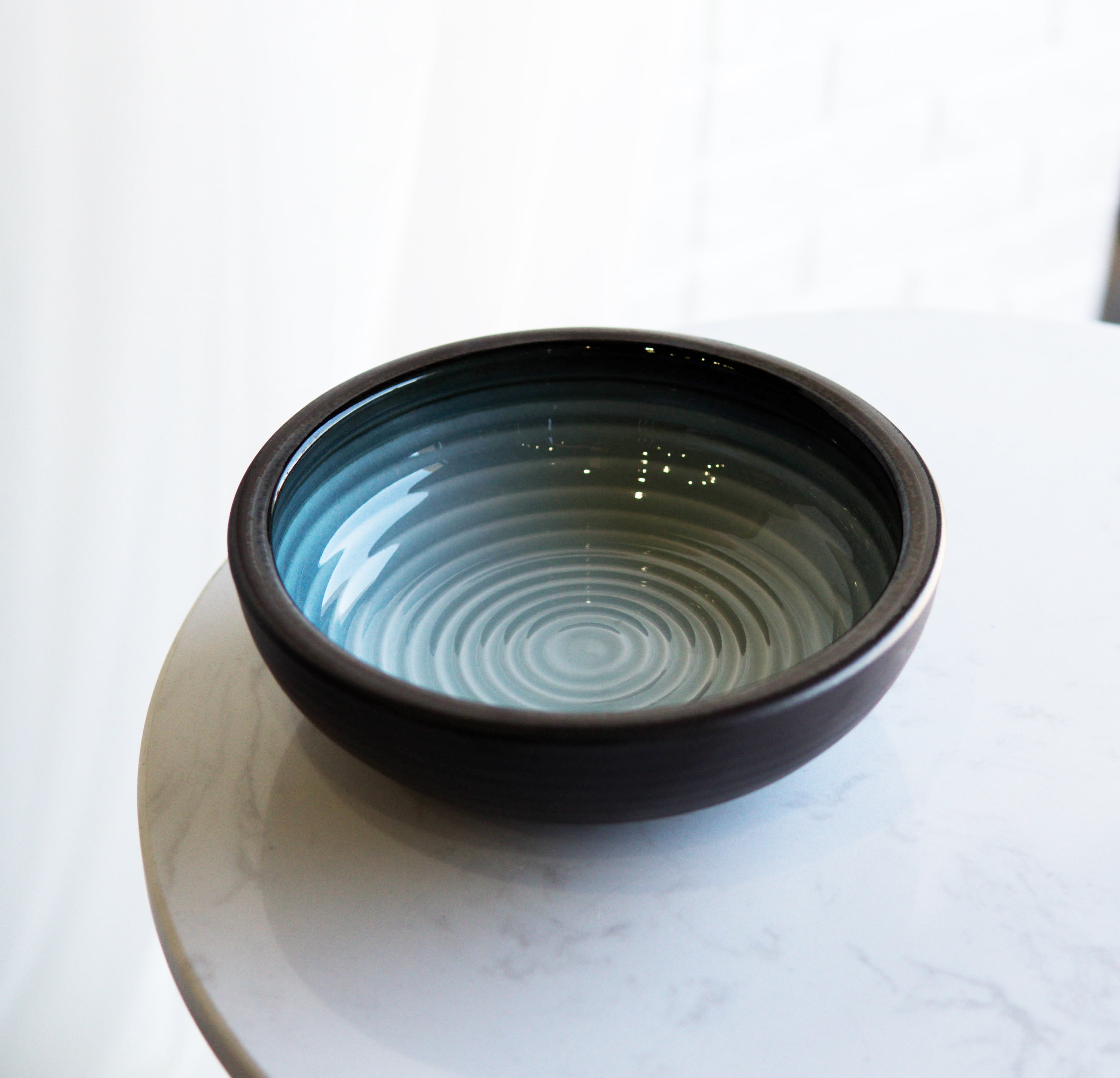 Pack Of 3 Ceramic Zen Blue Donburi Noodles Cereal Rice Soup Dinner ...