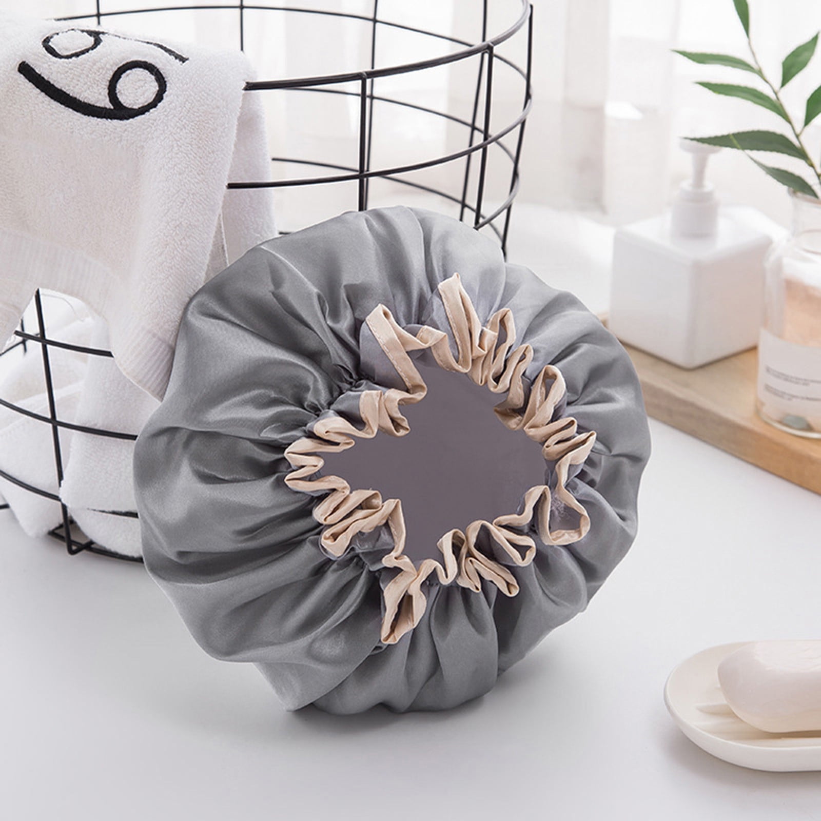 Click here for Shichewer Double Layer Shower Cap For Women & Men... prices