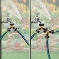 TSV Brass Garden Hose Splitter, 2 Way Heavy Duty Y-Shaped Garden Hose ...