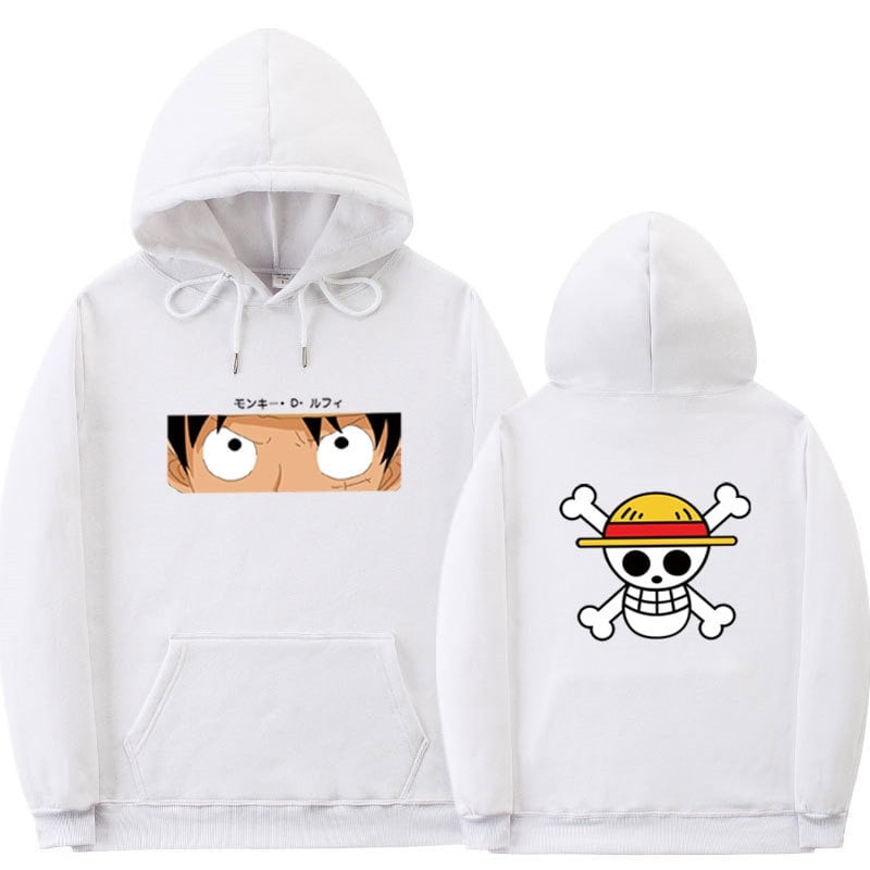 Click here for Thnclzx Luffy Straw Hat Hoodie Black And White Kid... prices