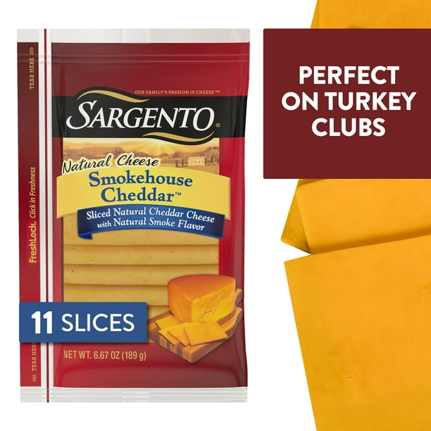 Sargento® Sliced Smokehouse Cheddar™ Natural Cheese, 11 slices ...