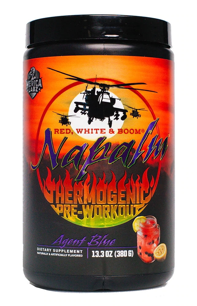 'Merica Labz Red White & Boom | Napalm Thermogenic Pre-Workout | 20 ...