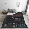 Book Blanket Flannel Magic Potion And Skull Design, Decorative Cozy ...