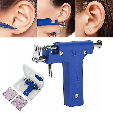 Lepai Ear Nose Navel Body Piercing Gun Tool Kit Machine With 98pcs ...