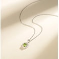 FANCIME Peridot Necklace August Birthstone for Women 925 Sterling ...