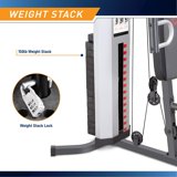 Marcy Home Gym System MWM-988, 150lb Weight Stack Machine, Multifunction Weightlifting Equipment ...