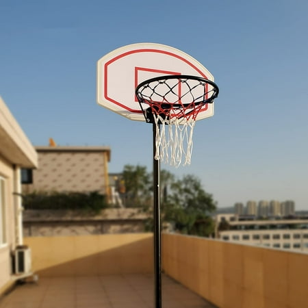 Portable Basketball Hoop, 5.4Ft-6.7Ft Height Adjustable Basketball Hoop ...
