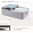 Under Bed Storage Container – Foldable Underbed Storage Bin for Clothes ...