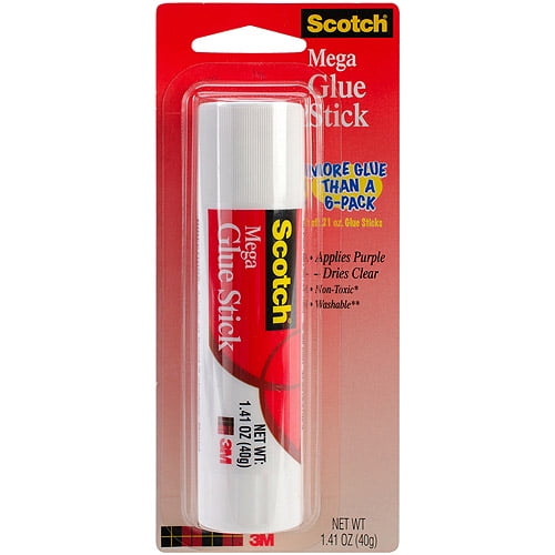 3M Scotch Mega Glue Stick, 1.41 oz. - Walmart.com - Walmart.com