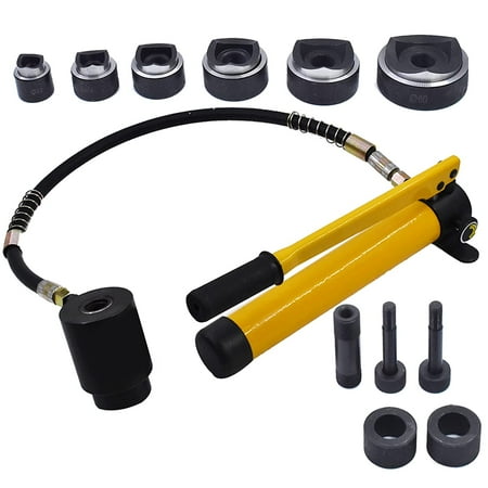 10 Ton 1/2" to 2" Hydraulic Knockout Punch Driver Tool Kit Electrical ...
