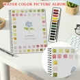 Watercolor Workbook, Beginner-Friendly Watercolor Paint Book, 12 Colors ...