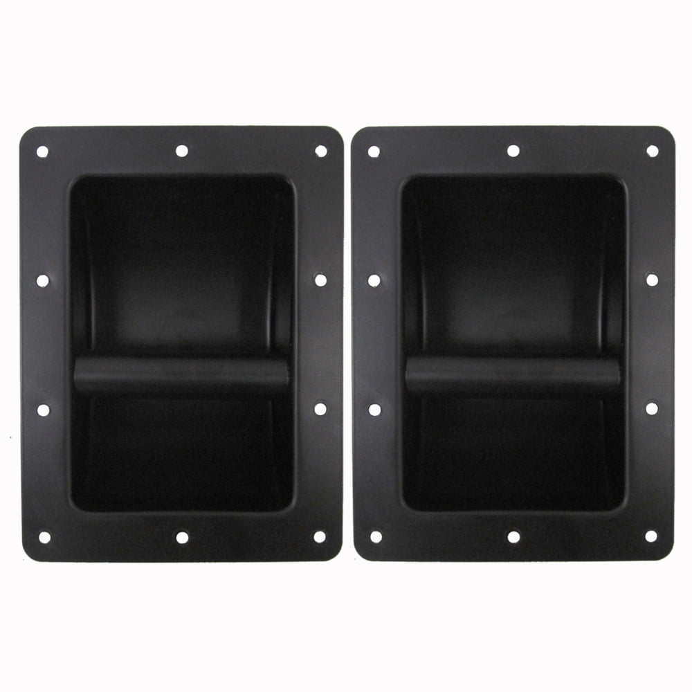 Seismic Audio Pair of Black Metal Recessed PA/DJ Speaker Bar Handles ...