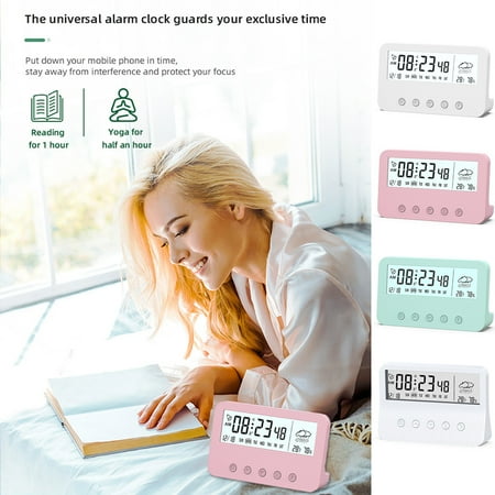 Living Room Desktop Digital Alarm Clock Plastic Countdown Timer ...