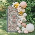 Arch Backdrop 4 Ft, Mediterranean Spandex Stretch Fitted Arch Cover ...