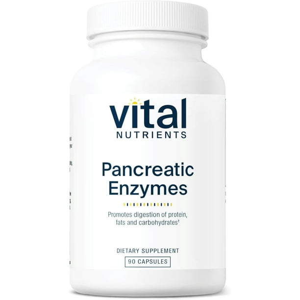 Vital Nutrients Pancreatic Enzymes | 1,000 Mg | 90 Capsules | 45 ...