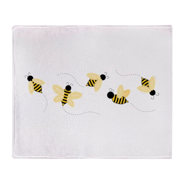 CafePress - Bumble Bees Throw Blanket - Soft Fleece Throw Blanket, 50 ...