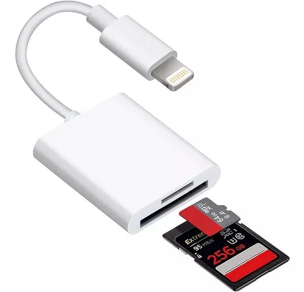 Adaptador Lightning A Microsd Para iPhone iPad Respaldos Pamolo Rápido ...
