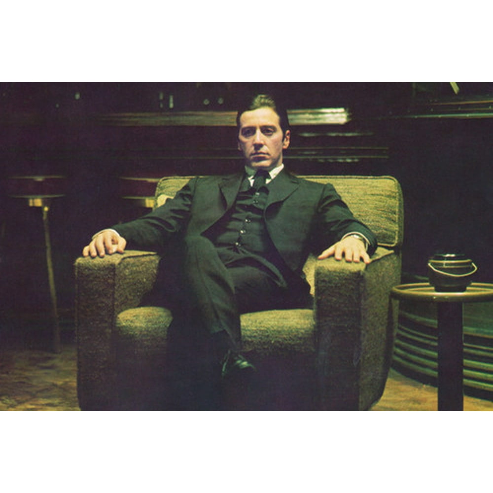 The Godfather: Part Ii Al Pacino Michael Corleone In Chair 24x36 Poster ...