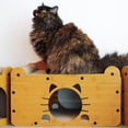 NEXAVKPR Wood Scratcher Cartoon Furniture Cats Bed Scratching Board ...