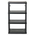 Gracious Living 4-Shelf Fixed Height Ventilated Rack, Black (3 Pack ...