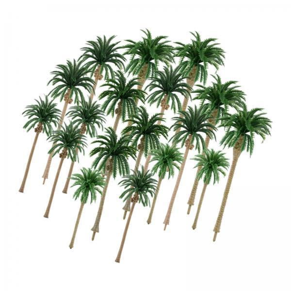 2x 40x Mini Layout Coconut Palm Model Trees Mixed Diorama Architecture ...