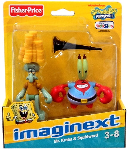 Spongebob Squarepants Imaginext Squidward & Mr. Krabs Mini Figure 2 ...