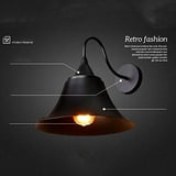 Industrial Vintage Wall Lights, Rustic Black Metal Wall Lamp, Retro ...