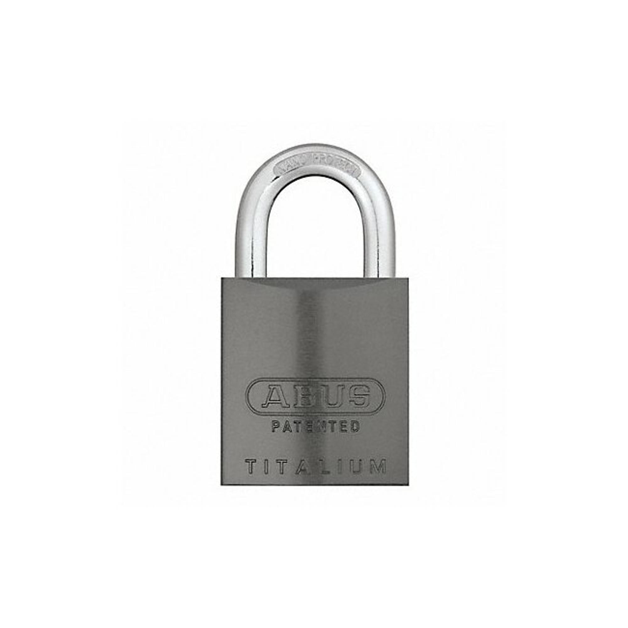 Abus Keyed Padlock, 15/16 in,Rectangle,Black 83AL/45 (300) KA Titanium ...