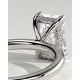 CAPRICARATS 3.00Ct Radiant Moissanite Engagement Ring, Hidden Halo, 18K ...
