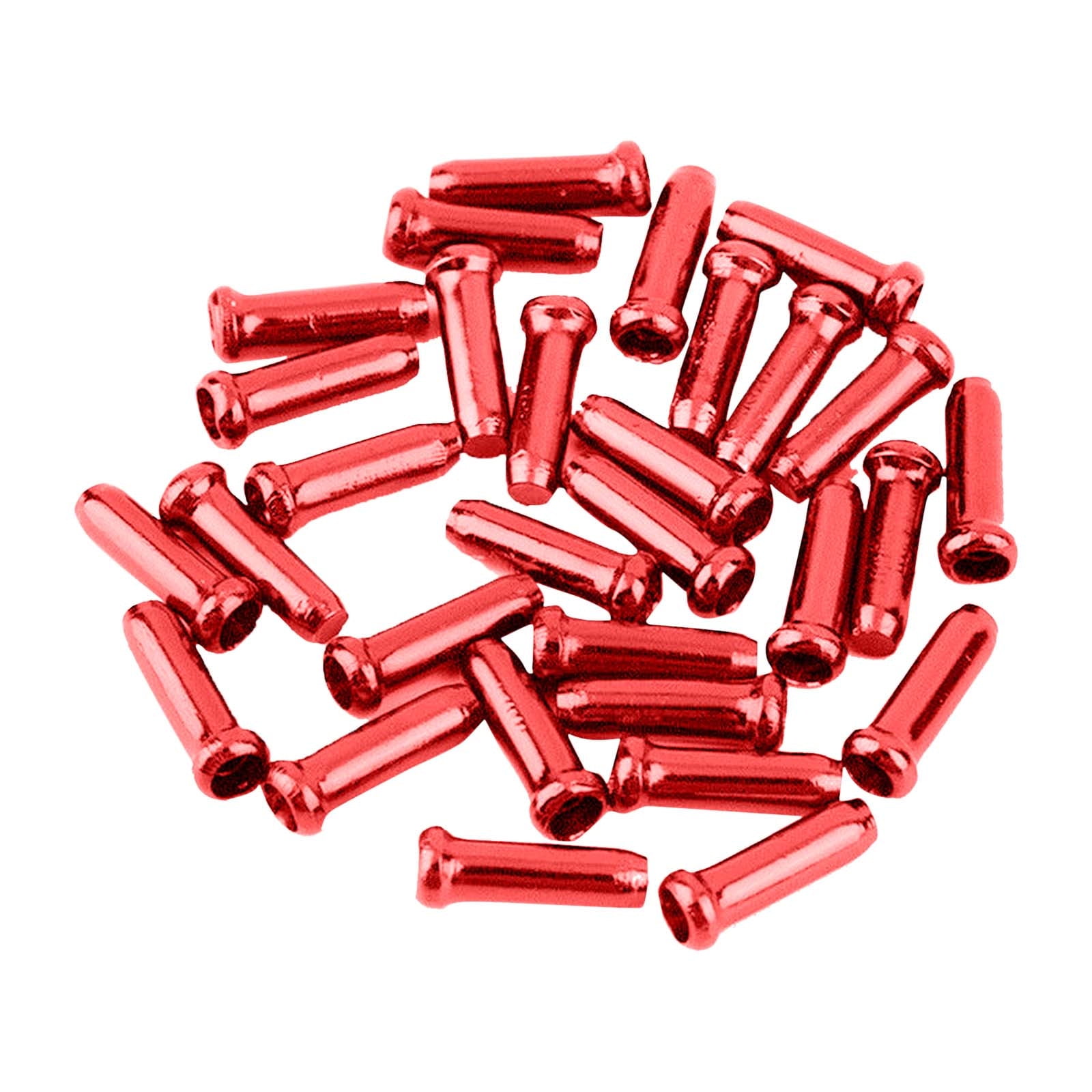 50 Pcs Bike Brake Shifter End Cap Crimps Ferrules Caps Road Brake Cap ...