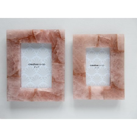 Creative Co-Op Quartz Photo Frame (Holds 5" x 7" Photo/Each one will ...