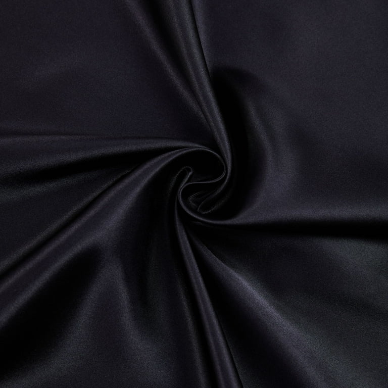 Black Satin Fabric