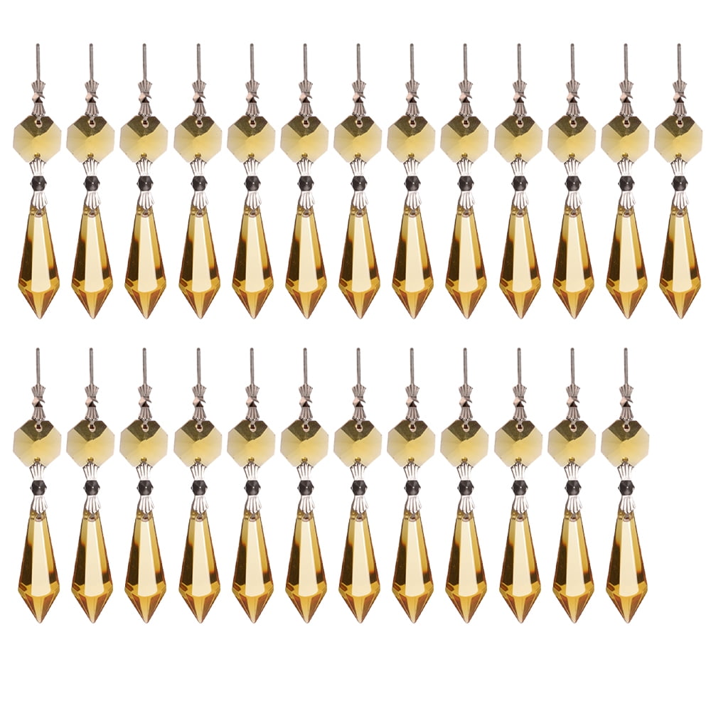 25pcs Crystals Ornament Colorful Rainbow Maker Crystal Chandelier ...