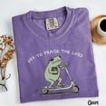 Christian T-Shirt, Unisex Garment-Dyed Tee, Funny Frog Off To Praise ...