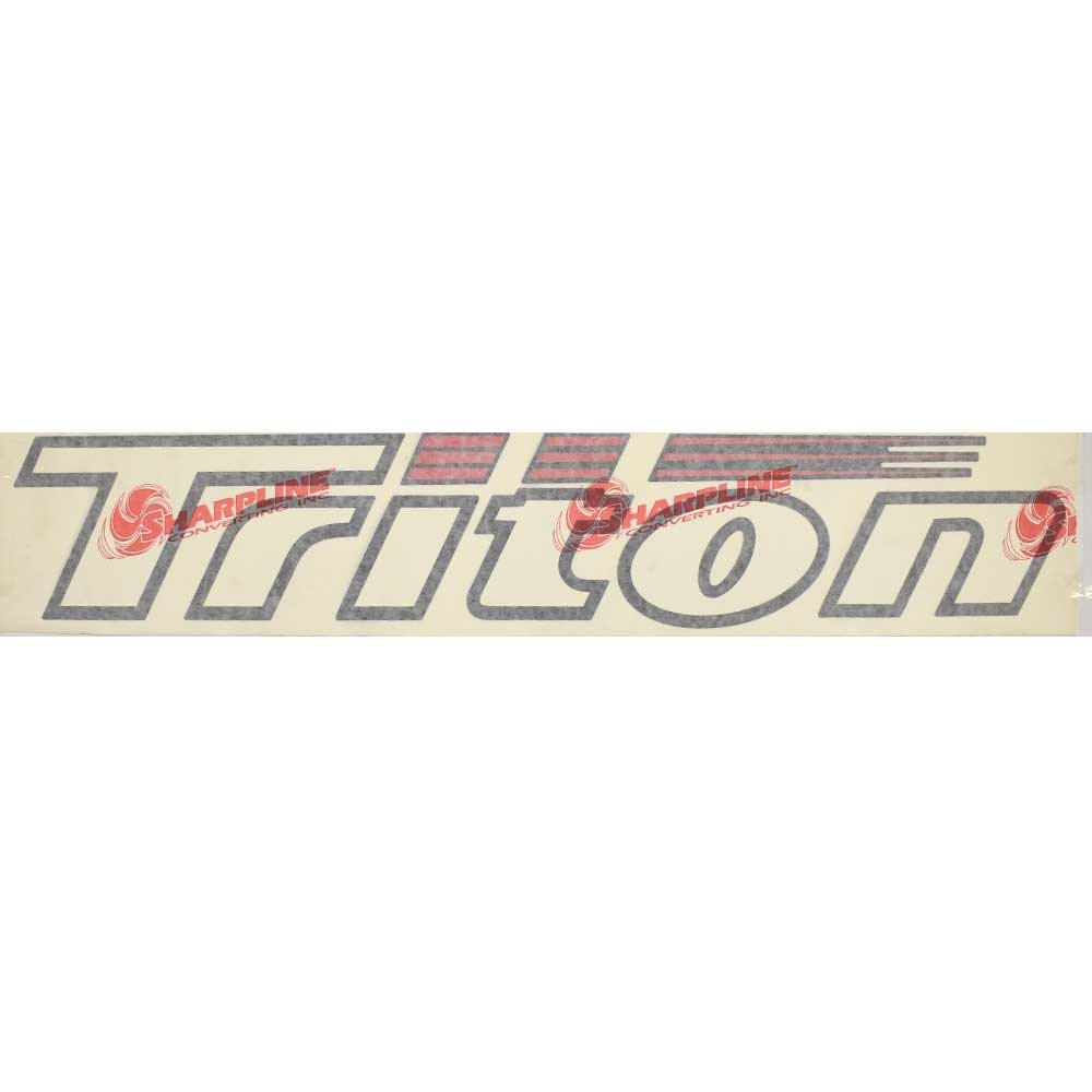 Triton Boat Decal 200352 | 30 x 5 1/2 Inch White Black Red - Walmart.com