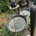 12.8In Bird Feeder Tray With Metal Chain Hanging Catch Dish Practical ...