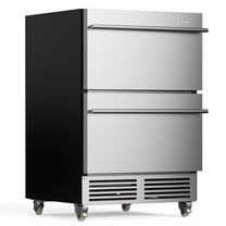Upstreman 24" Outdoor Beverage Refrigerator, 180 Cans Under Counter ...