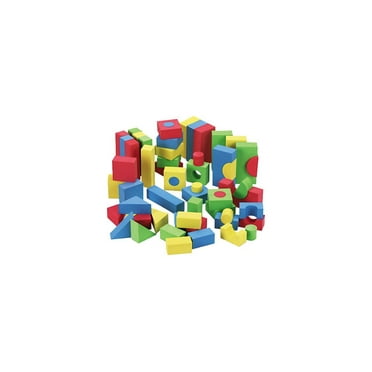 Board No More! Educational EVA Foam Building Blocks - 131 Pieces ...