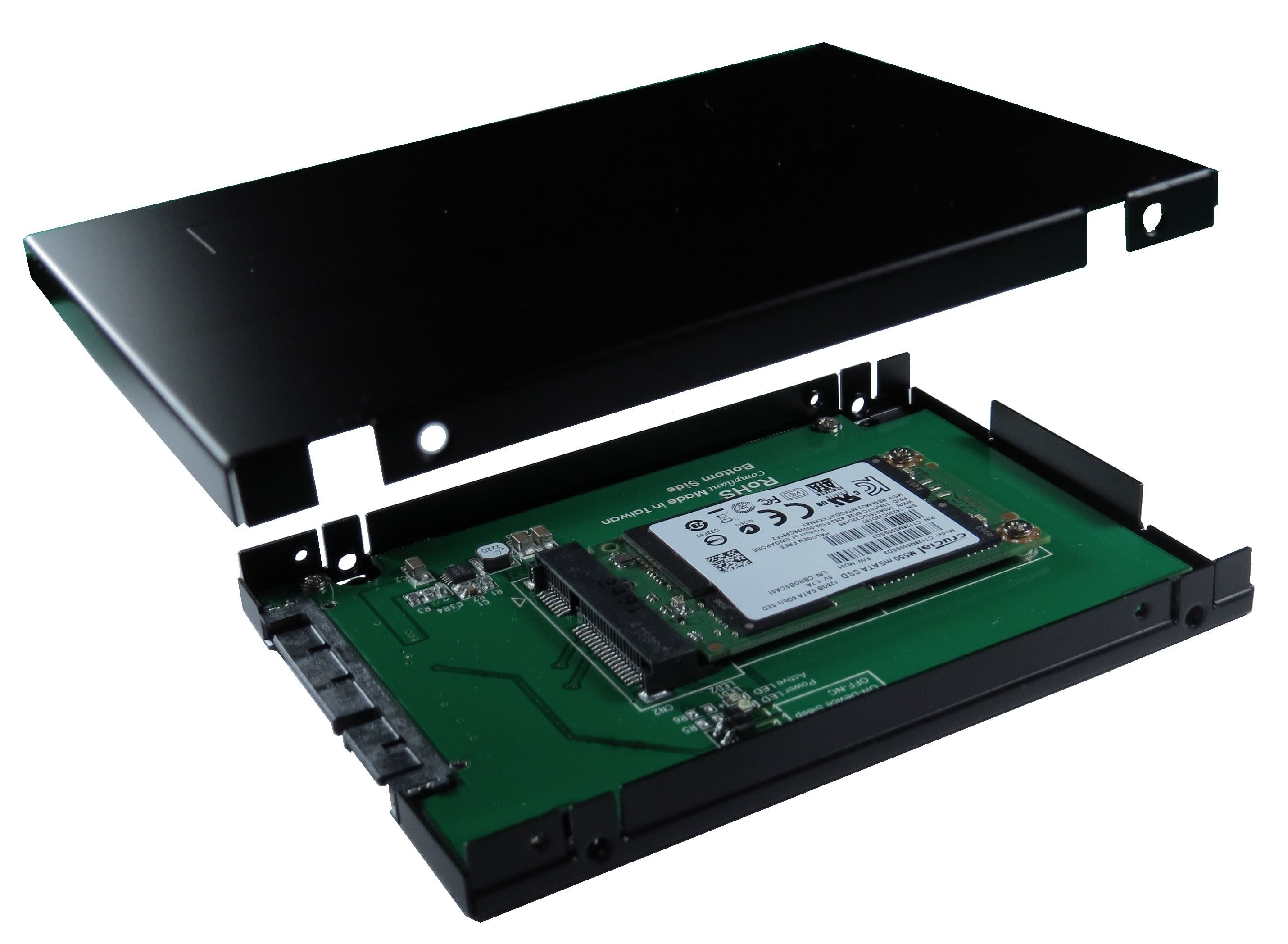 ‌SATA III to mSATA SSD Adapter Enclosure - Walmart.com